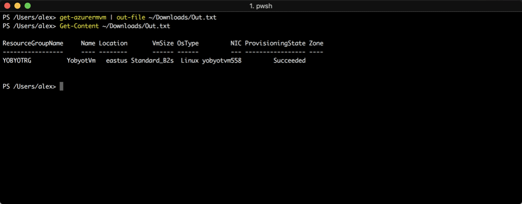 Thinking aloud | PowerShell objects example using Azure