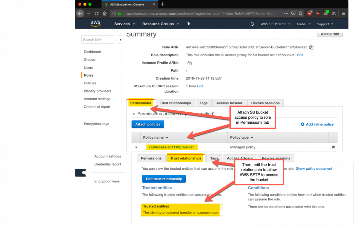 Thinking aloud | Configuring AWS Transfer for SFTP: IAM, Route 53 and ...
