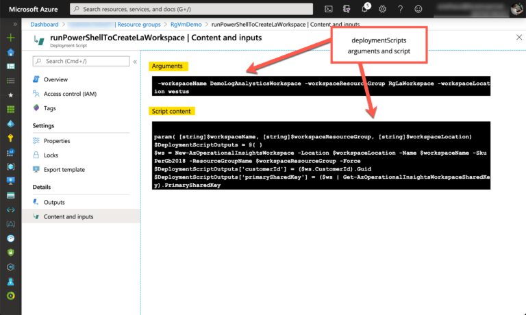 Azure ARM template deployment scripts - Thinking aloud